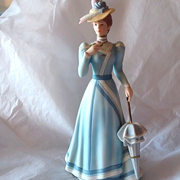Homco | Accents | Homco Porcelain Figurine Lady Covington With Umbrella ...